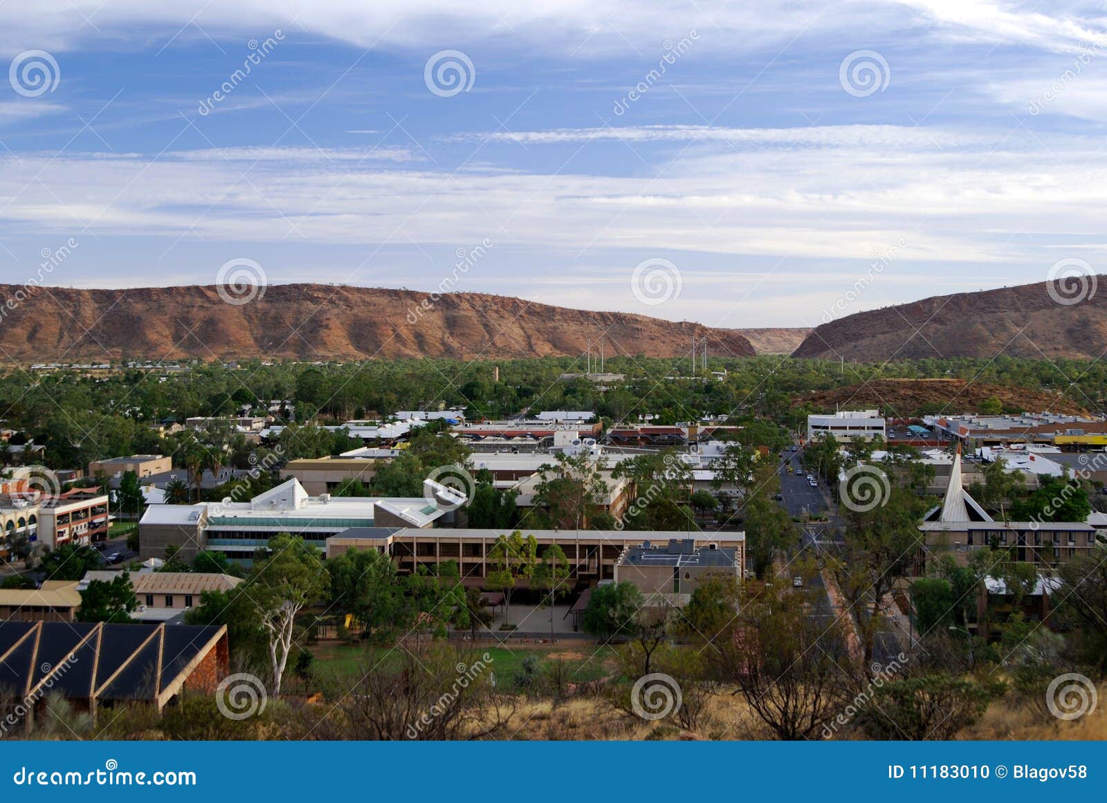Panoramic View of Alice Springs Stock Photo - Image of alice, springs ...