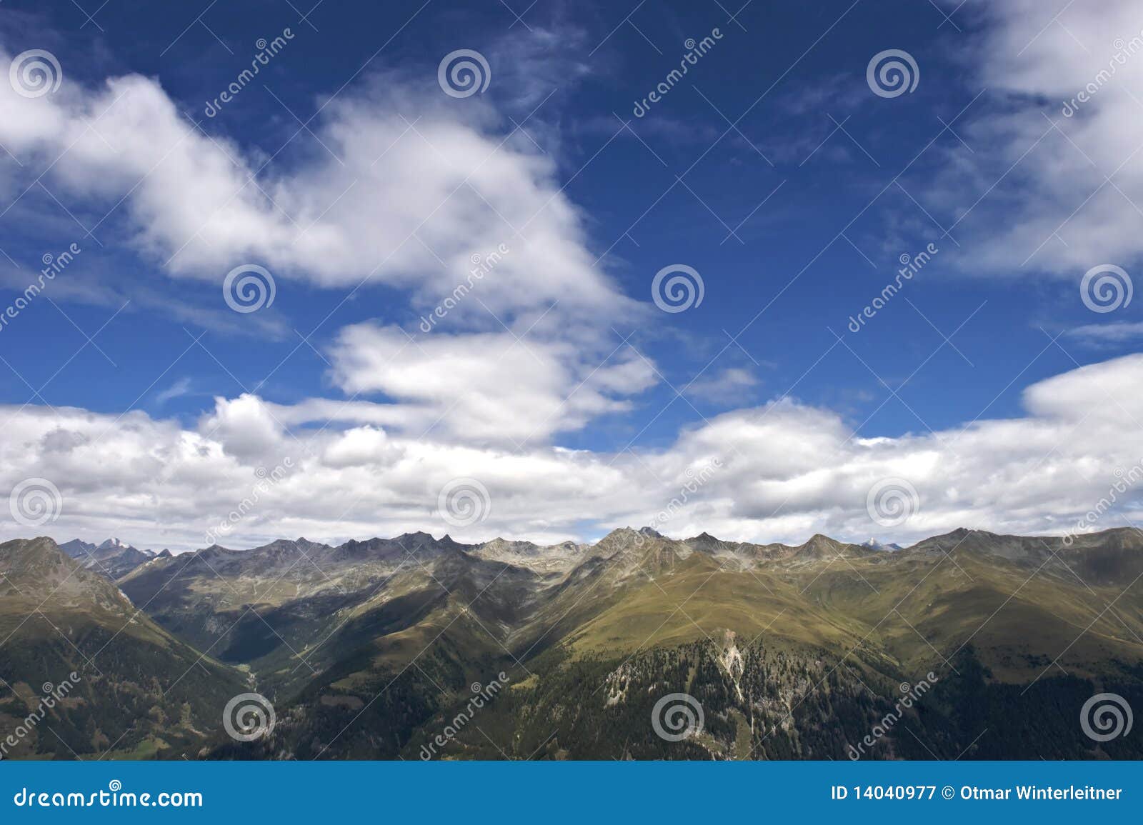 Panoramic view of the Alps stock image. Image of nature - 14040977