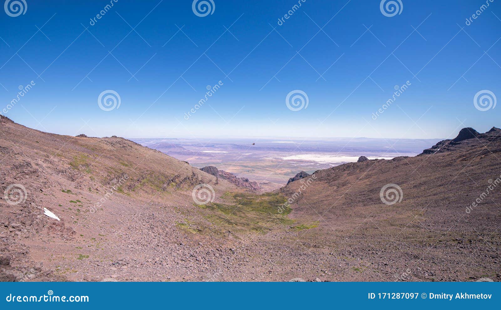 Panoramic View at Alvord Lake and Alvord Desert Stock Image - Image of ...