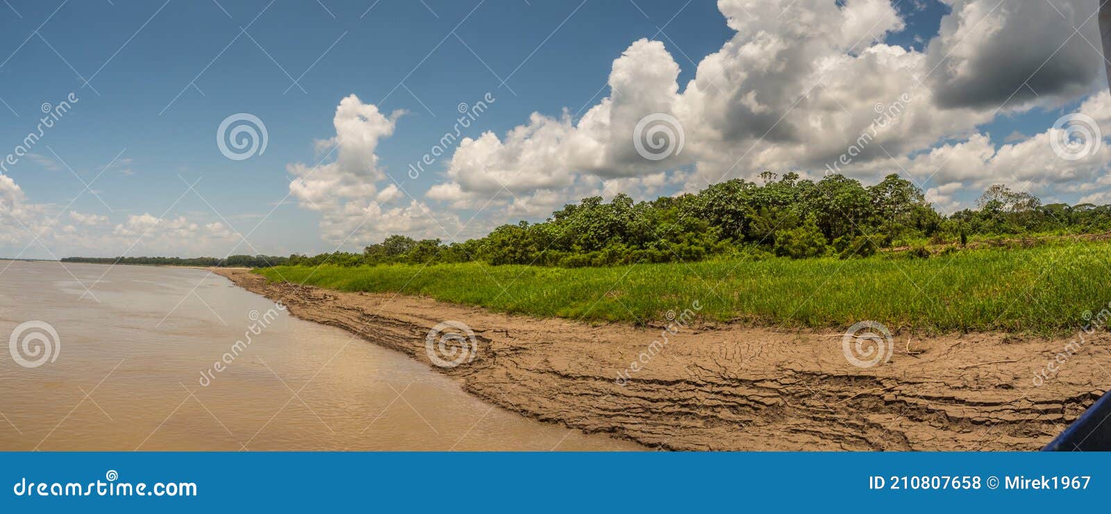 Panoramic View for the Amazon Stock Photo - Image of indian, south ...