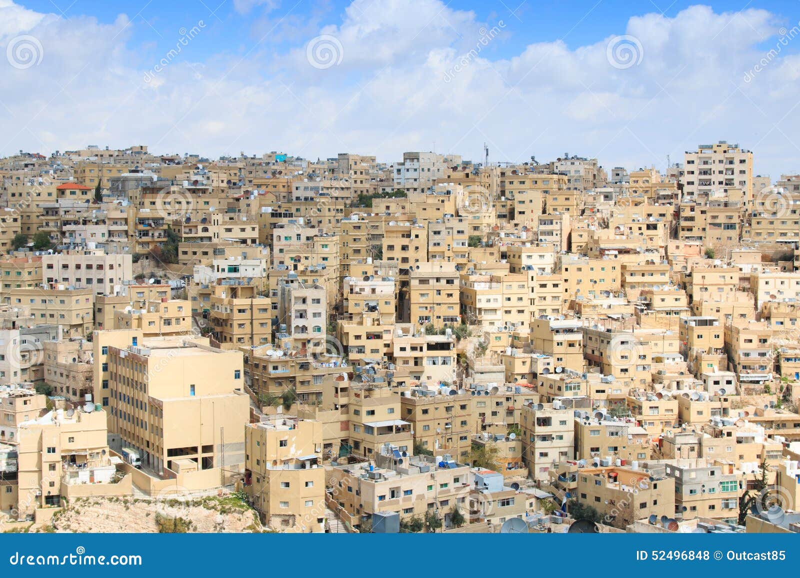 Panoramic View of Amman from One of the Hills Sorrounding the City ...