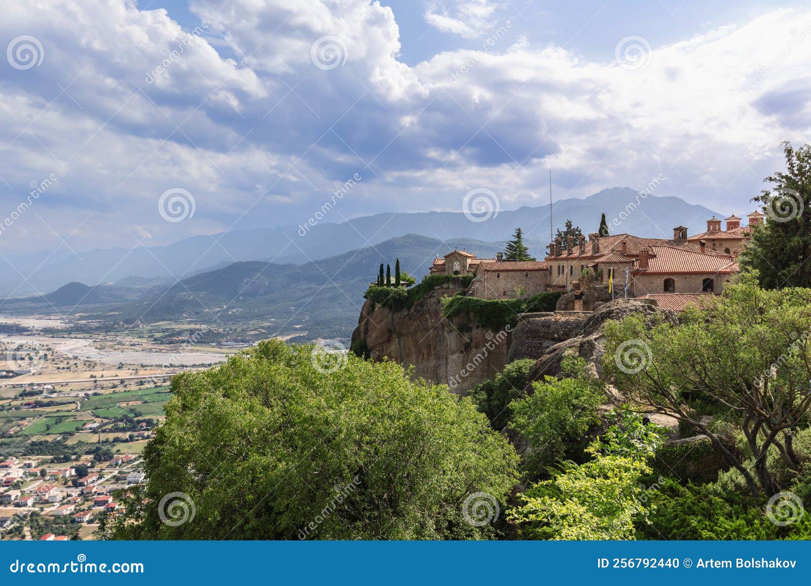 Panoramic View of Ancient St. Stephen Holy Monastery with Unique Sheer ...