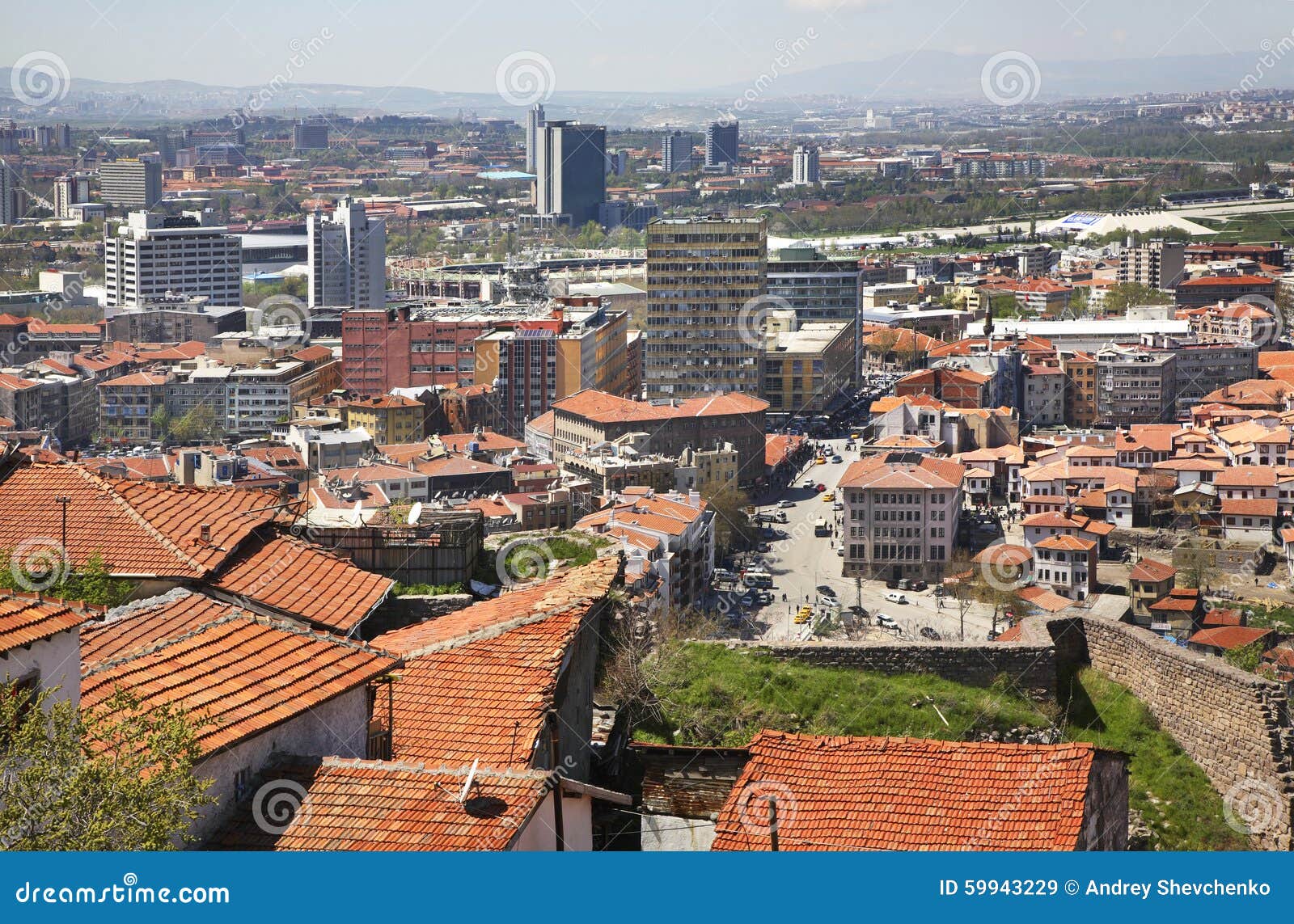 Panoramic View of Ankara. Turkey Stock Image - Image of historic ...