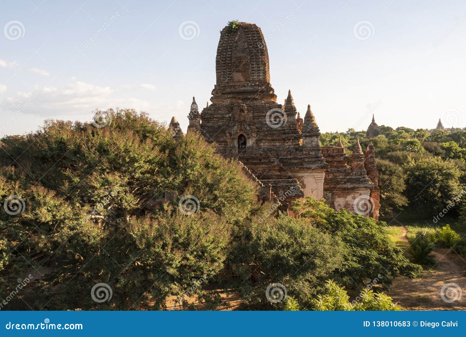 Temples and Pagodas of Bagan Stock Image - Image of panoramic, myanmar ...