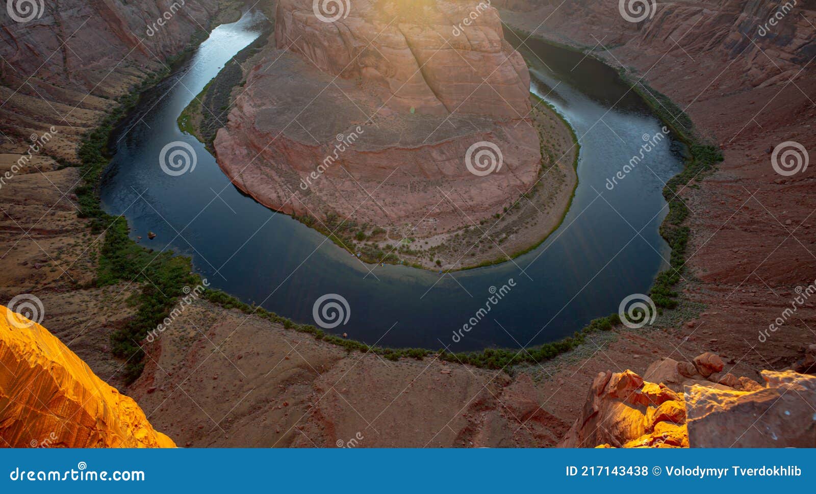 Panoramic View of the Arizona Deserts. Landscape View Point. Stock ...