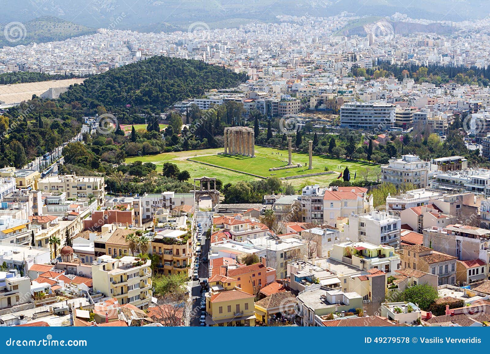 Panoramic View of Athens from Acropolis, Greece Editorial Stock Photo ...