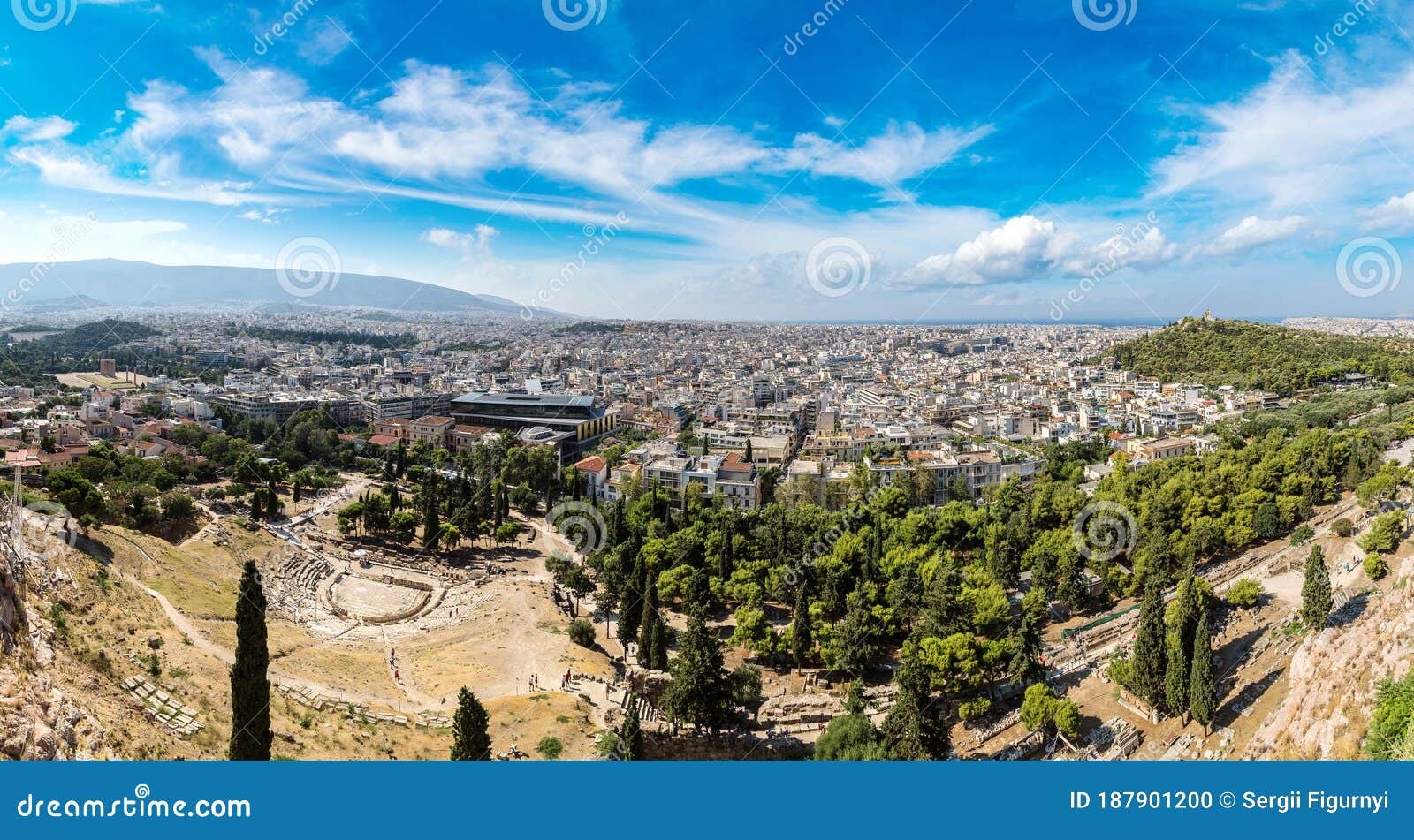 Panoramic View of Athens, Greece Stock Photo - Image of landscape ...
