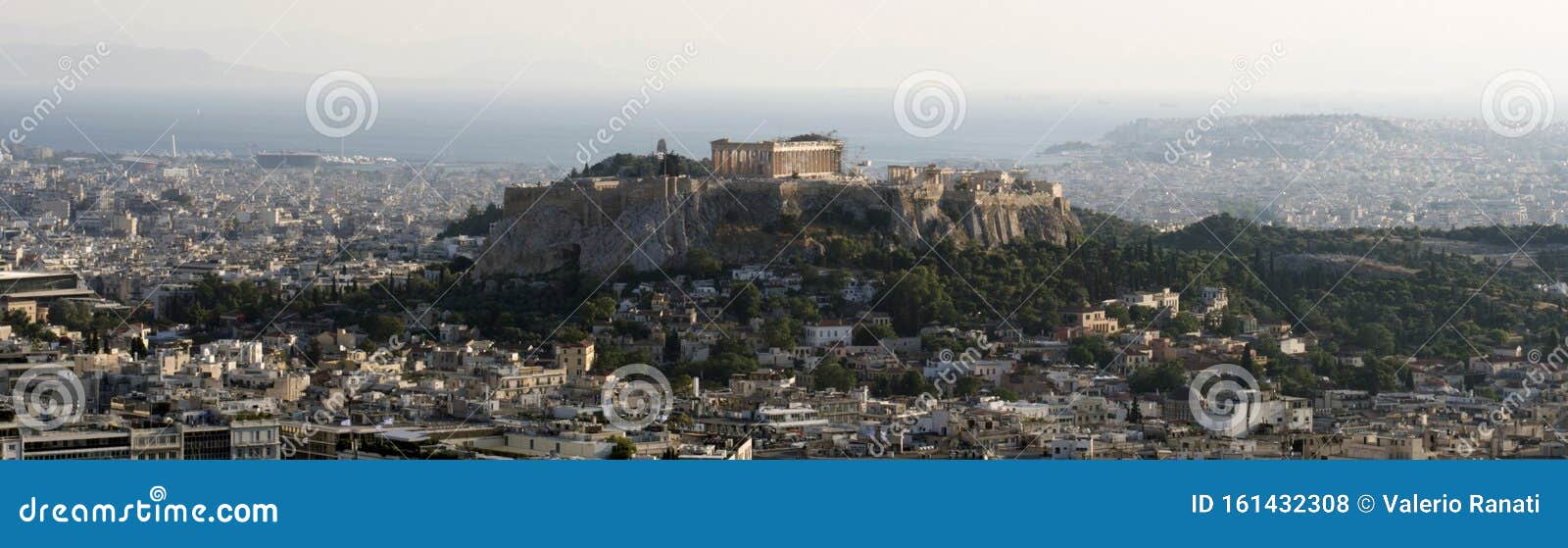 Panoramic View of Athens, Greece Stock Photo - Image of greecen ...