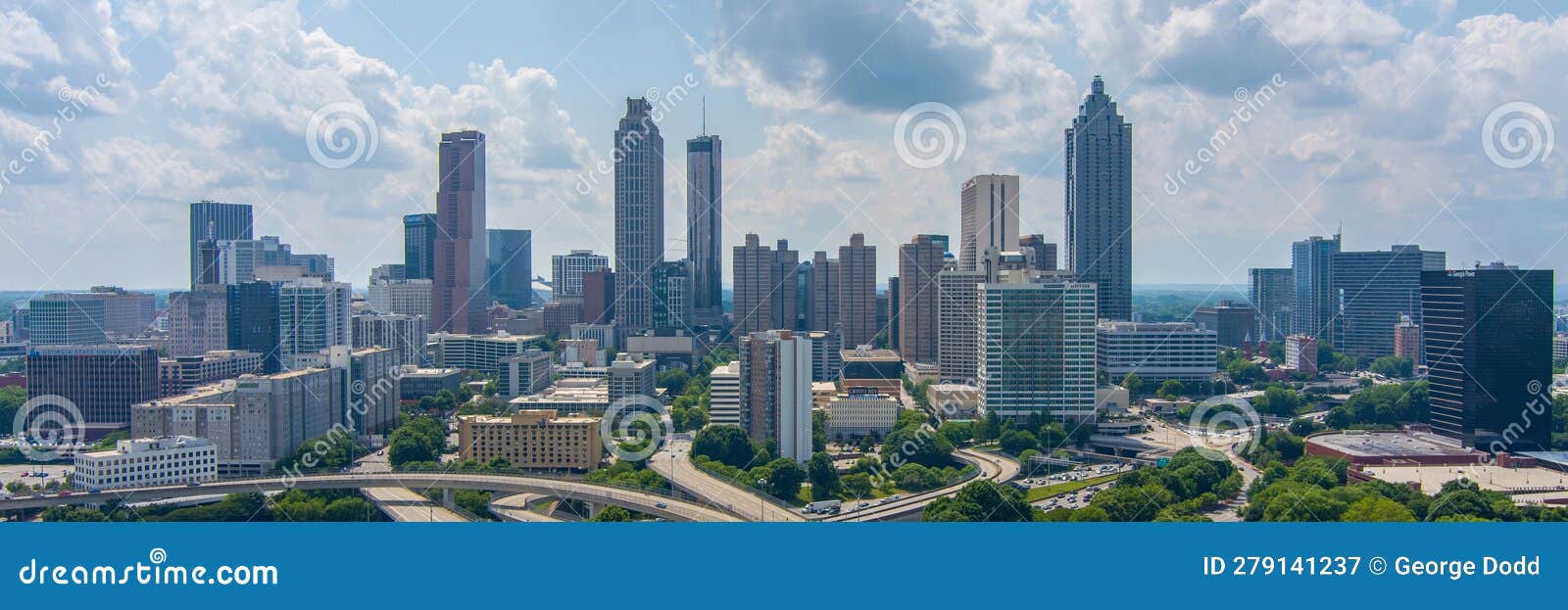 Panoramic View of Atlanta, Georgia in May 2023 Stock Image - Image of ...