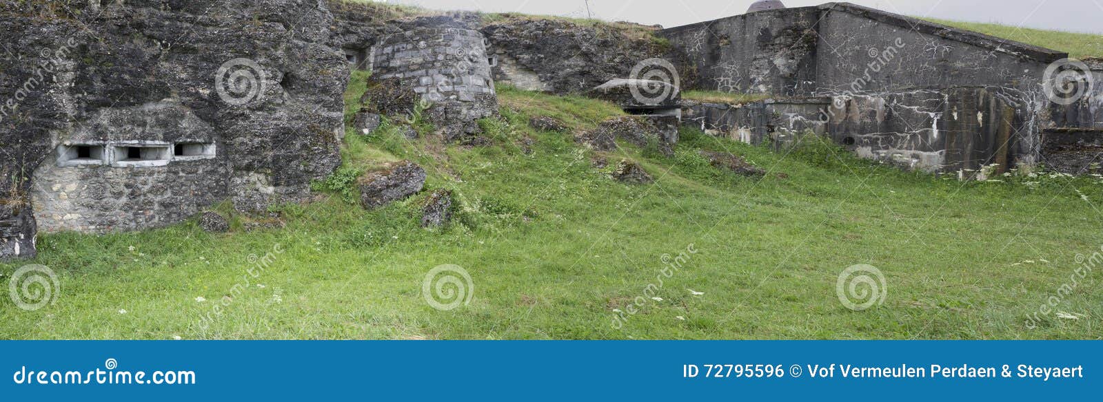 Panoramic View of the Back Side of Fort Douaumont Editorial Photo ...