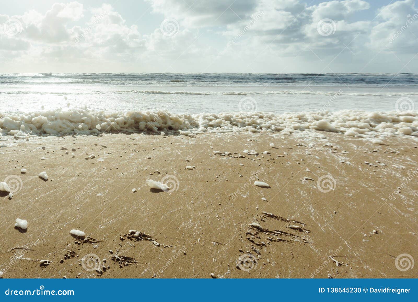 Panoramic View of the Beach and the Mud Flat Sea Stock Photo - Image of ...