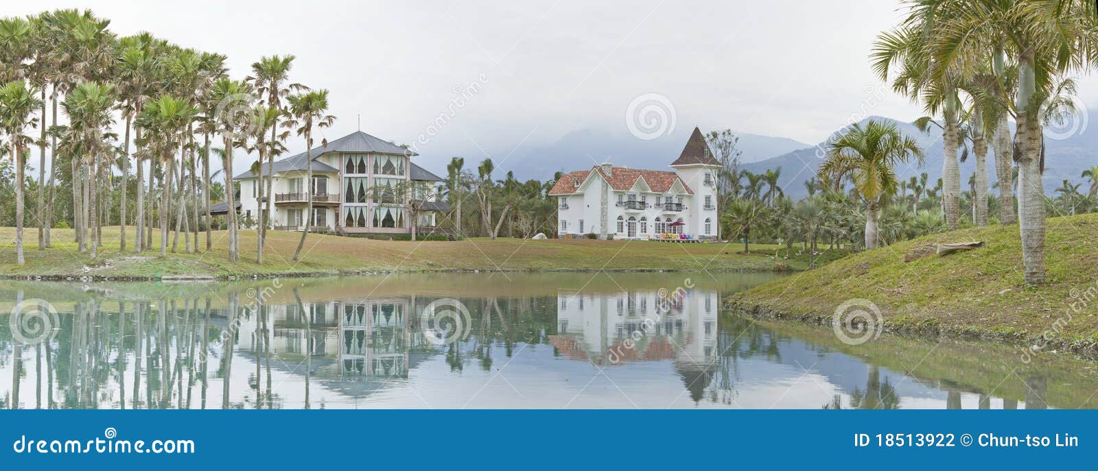 Panoramic View of Beautiful Farm Scenery Stock Photo - Image of culture ...