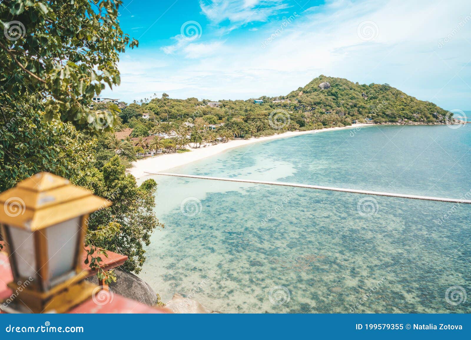 Panoramic View of Beautiful Sea and Blue Sky from High View Point Stock ...