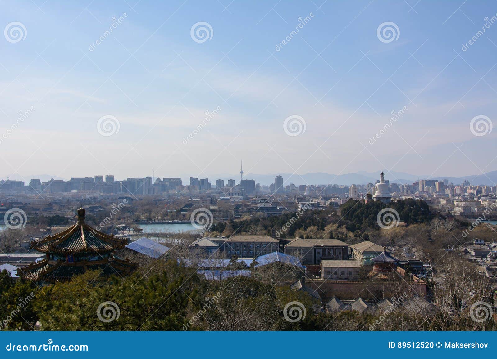 Panoramic View of Beijing, China Stock Photo - Image of tourism, modern ...