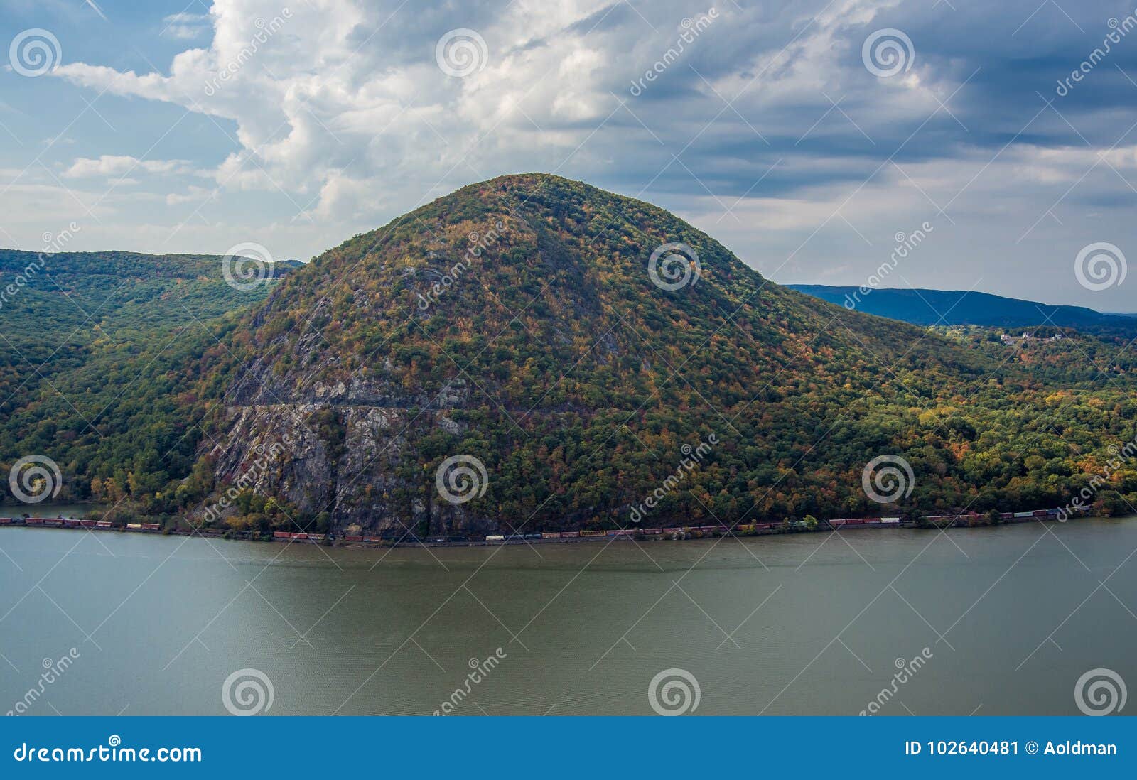 Panoramic View Breakneck Ridge Stock Image - Image of range, nature ...