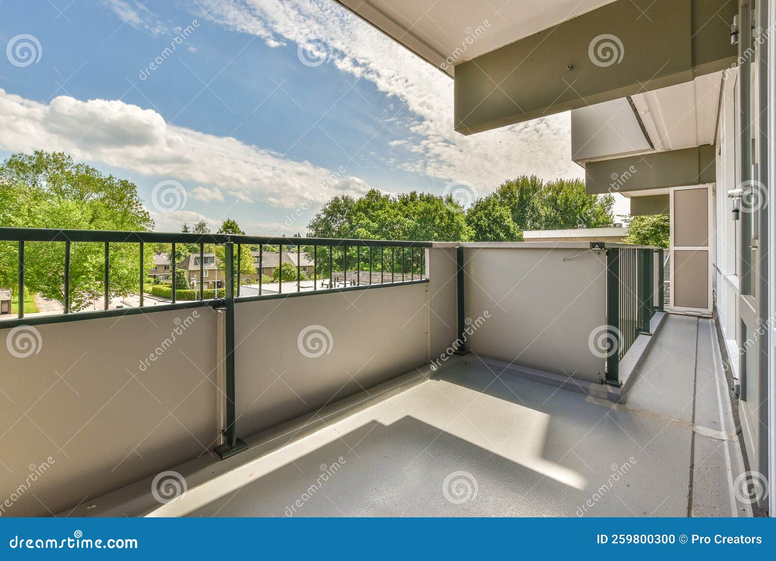 Panoramic View of Brick Buildings from Balcony Stock Photo - Image of ...