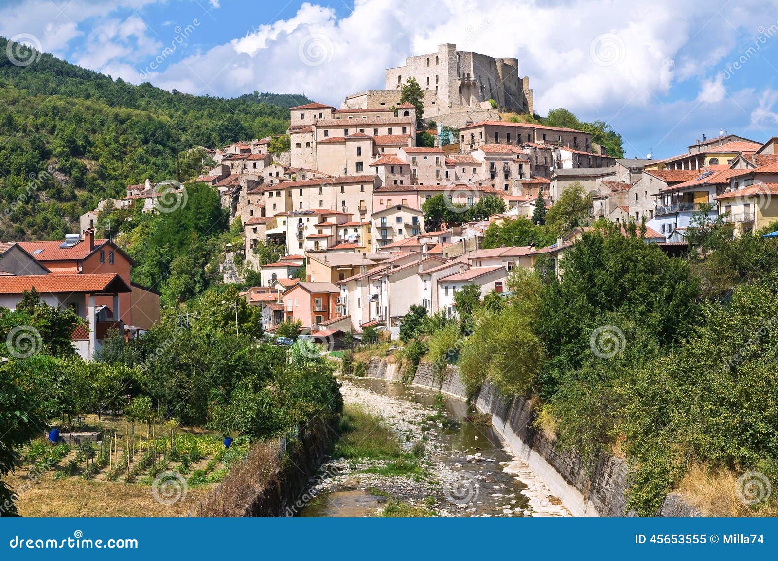 Brienza Basilicata With The Castello Caracciolo Di Brienza In The ...
