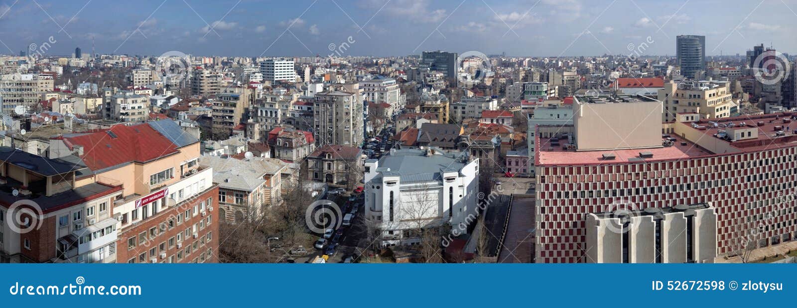 Panoramic View of Bucharest Editorial Stock Photo - Image of rate ...