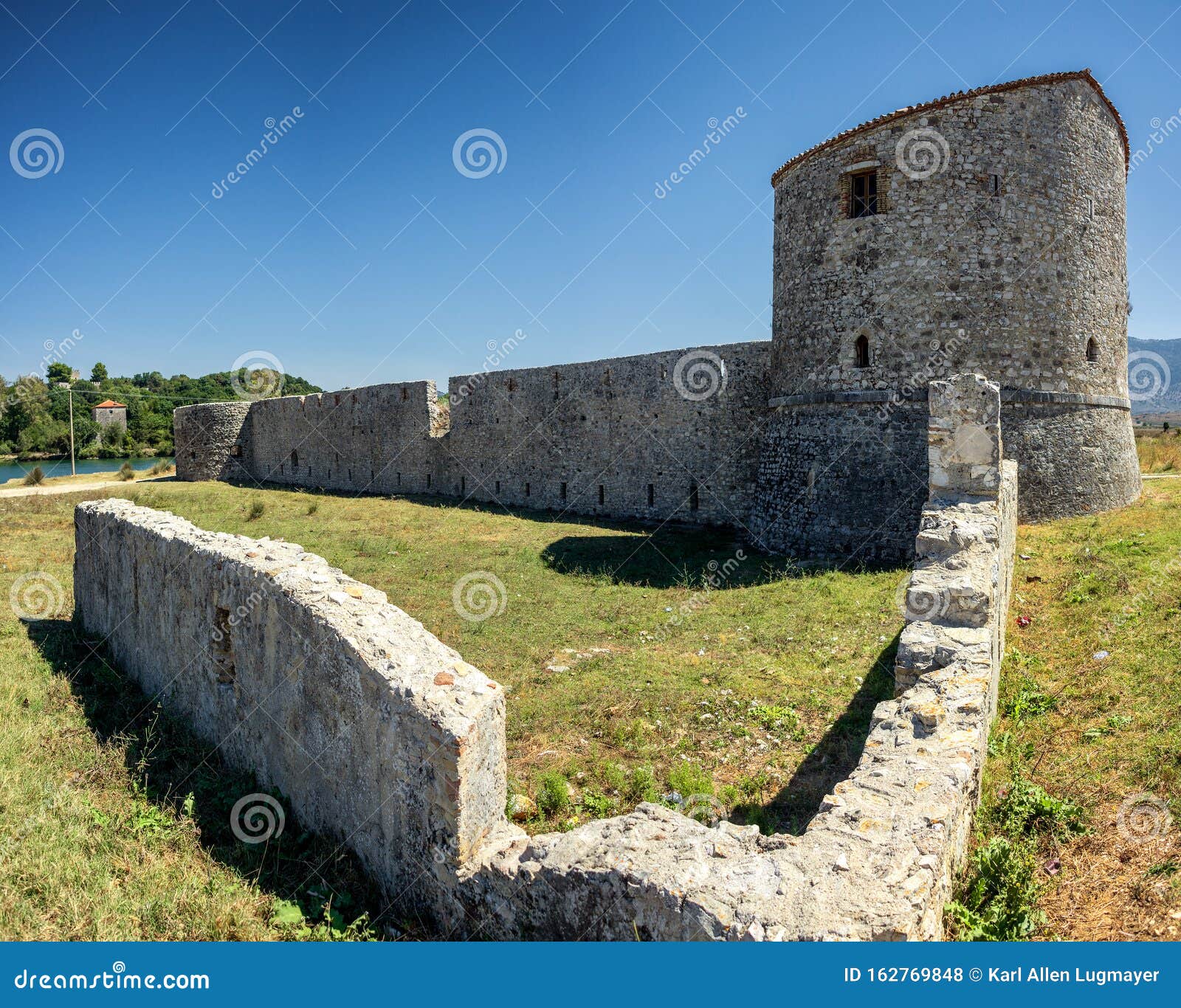 Venetian Castle in Butrint, Albania Stock Photo - Image of fortress ...