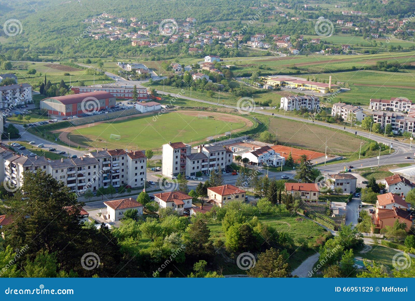 Panoramic View at Buzet,Croatia Stock Image - Image of fort, buzet ...