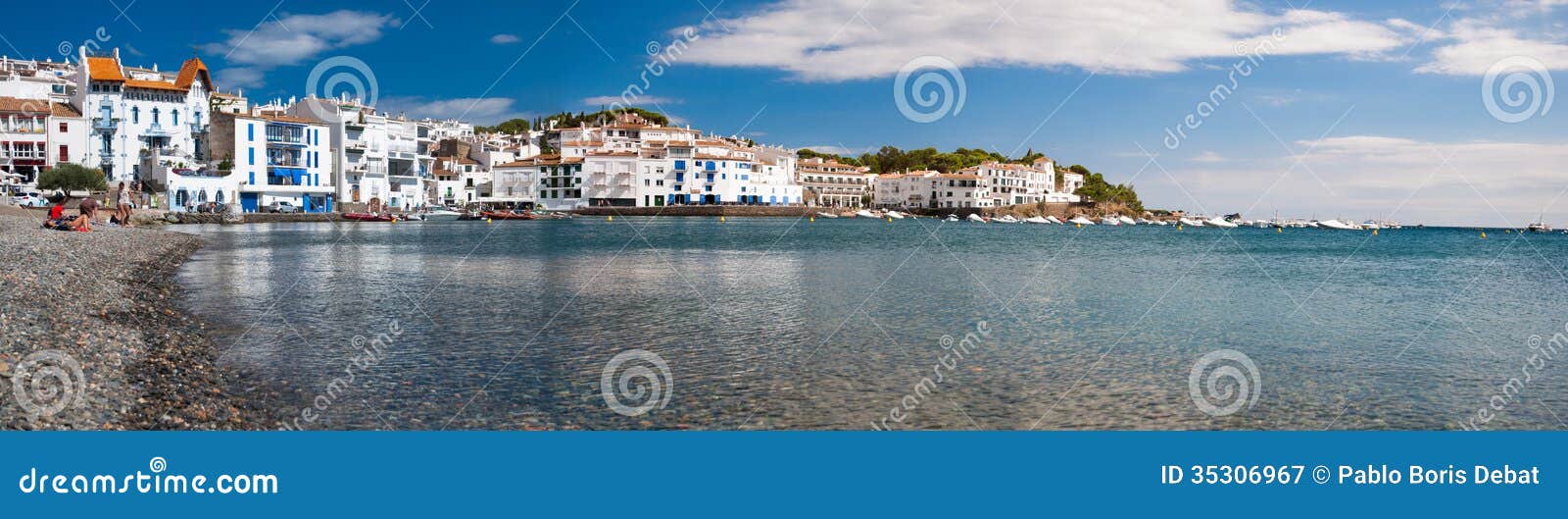 Panoramic View of Cadaques Beach and Coast Editorial Photography ...