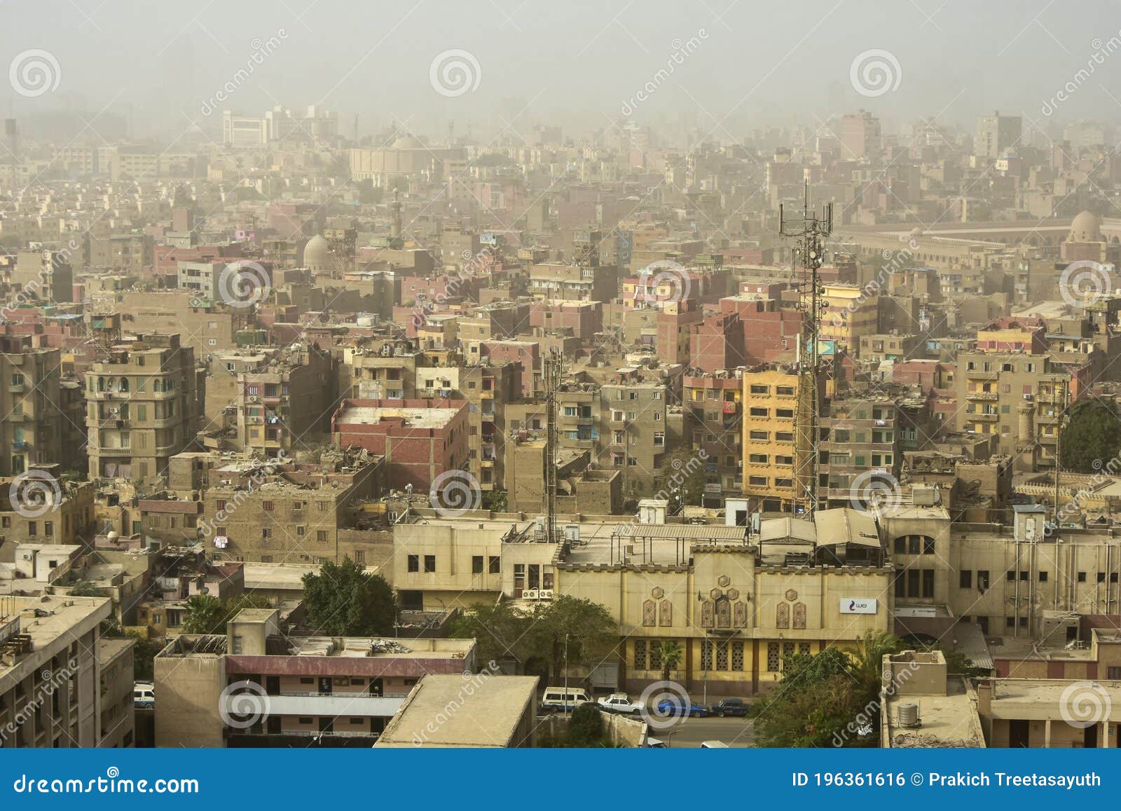 Panoramic View of Cairo from the Citadel Stock Photo - Image of ...