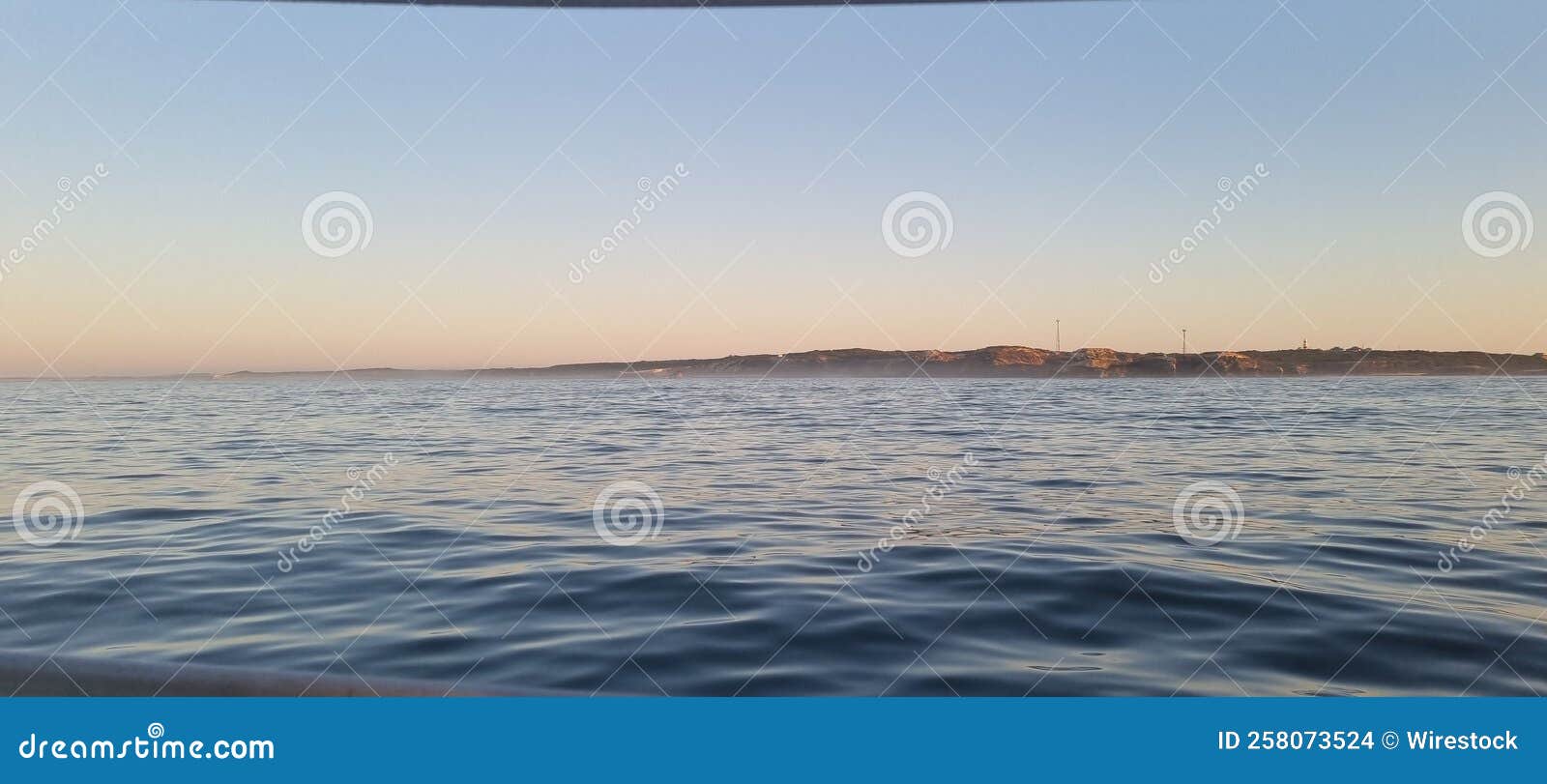 Panoramic View of the Calm South Australian Coastline Stock Photo ...