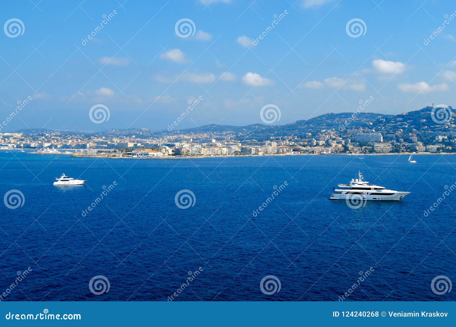 Cannes - Panoramic View of City Stock Photo - Image of famous ...