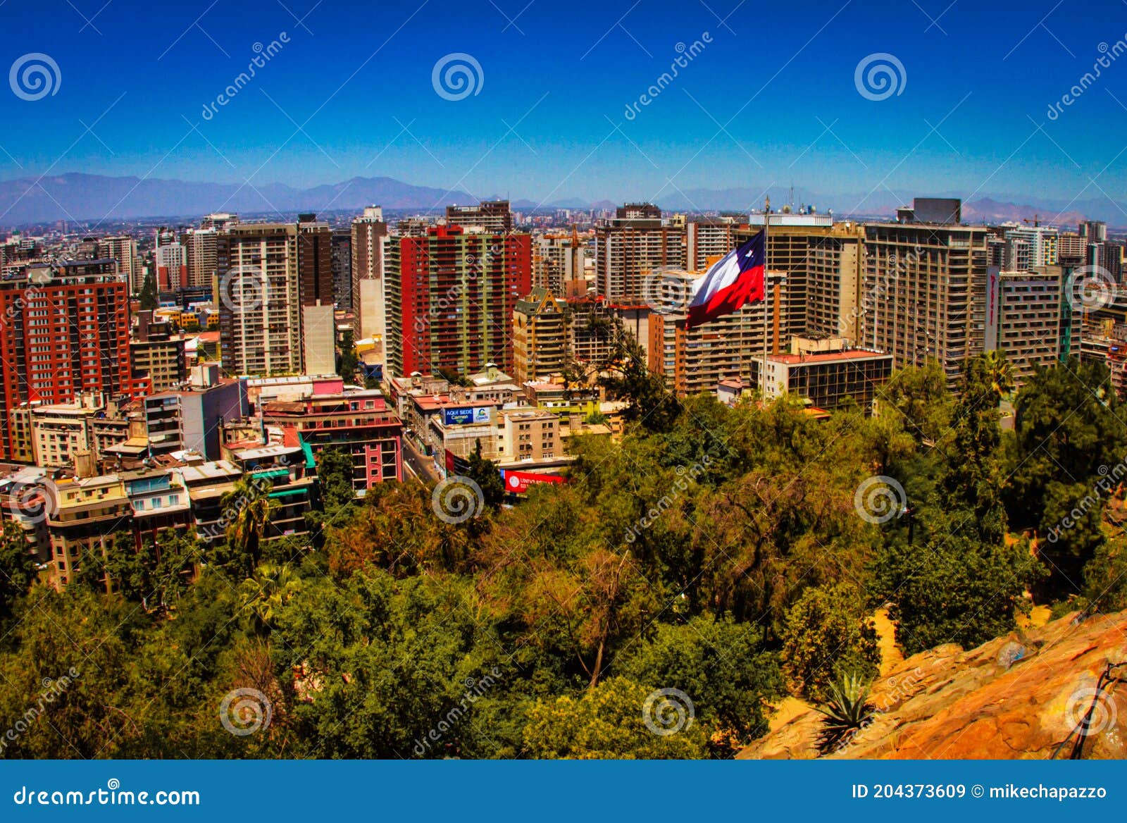Panoramic View of Capitol Santiago De Chile Editorial Stock Image ...