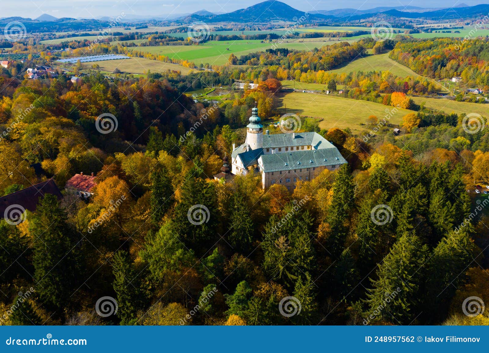 Panoramic View of Castle Lemberk. Stock Photo - Image of panoramic ...