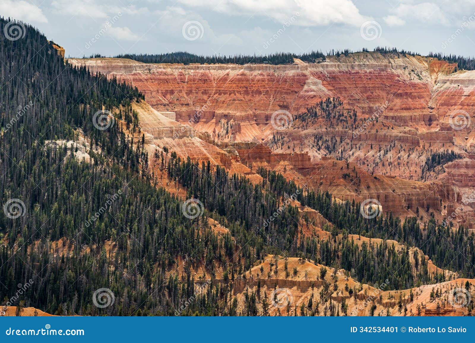 Panoramic View of Cedar Breaks National Monument from North View ...