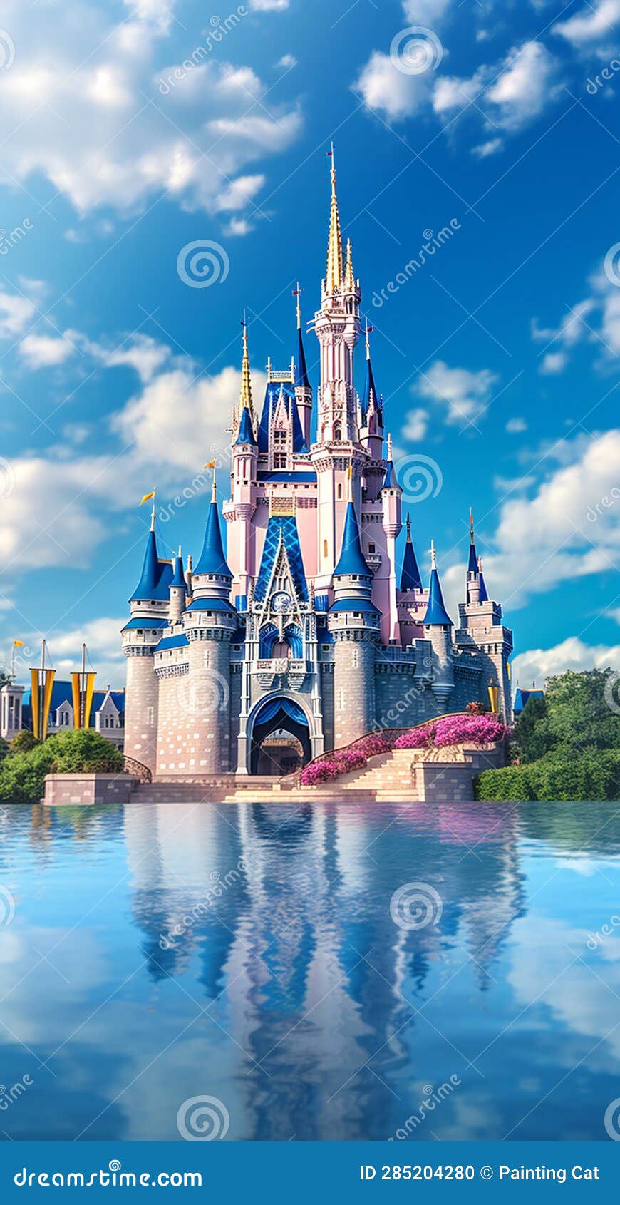 Panoramic View of Cinderella Castle in Magic Kingdom (2) Stock ...