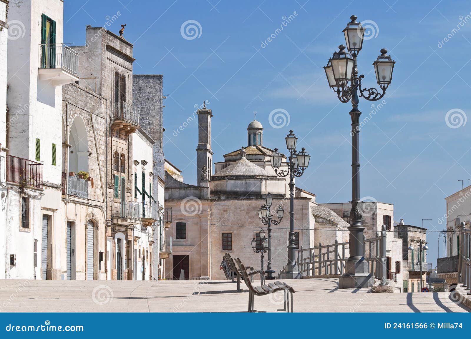 Panoramic View of Cisternino. Puglia. Italy. Stock Photo - Image of ...