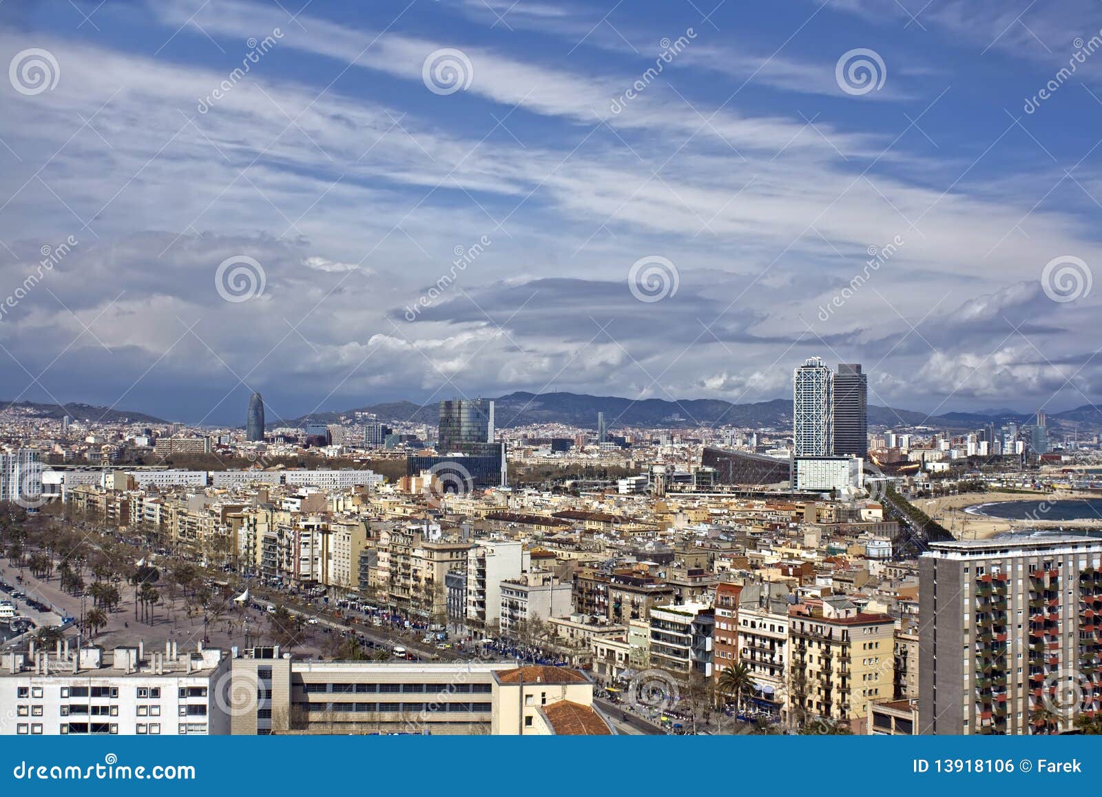 Panoramic view of City stock photo. Image of creative - 13918106