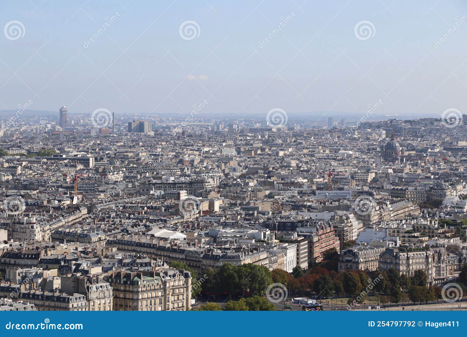 Aerial View of the City of Paris Stock Photo - Image of french, paris ...