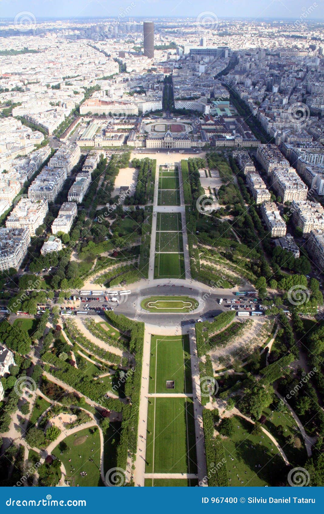 Panoramic View of the City of Paris, France Stock Photo - Image of ...