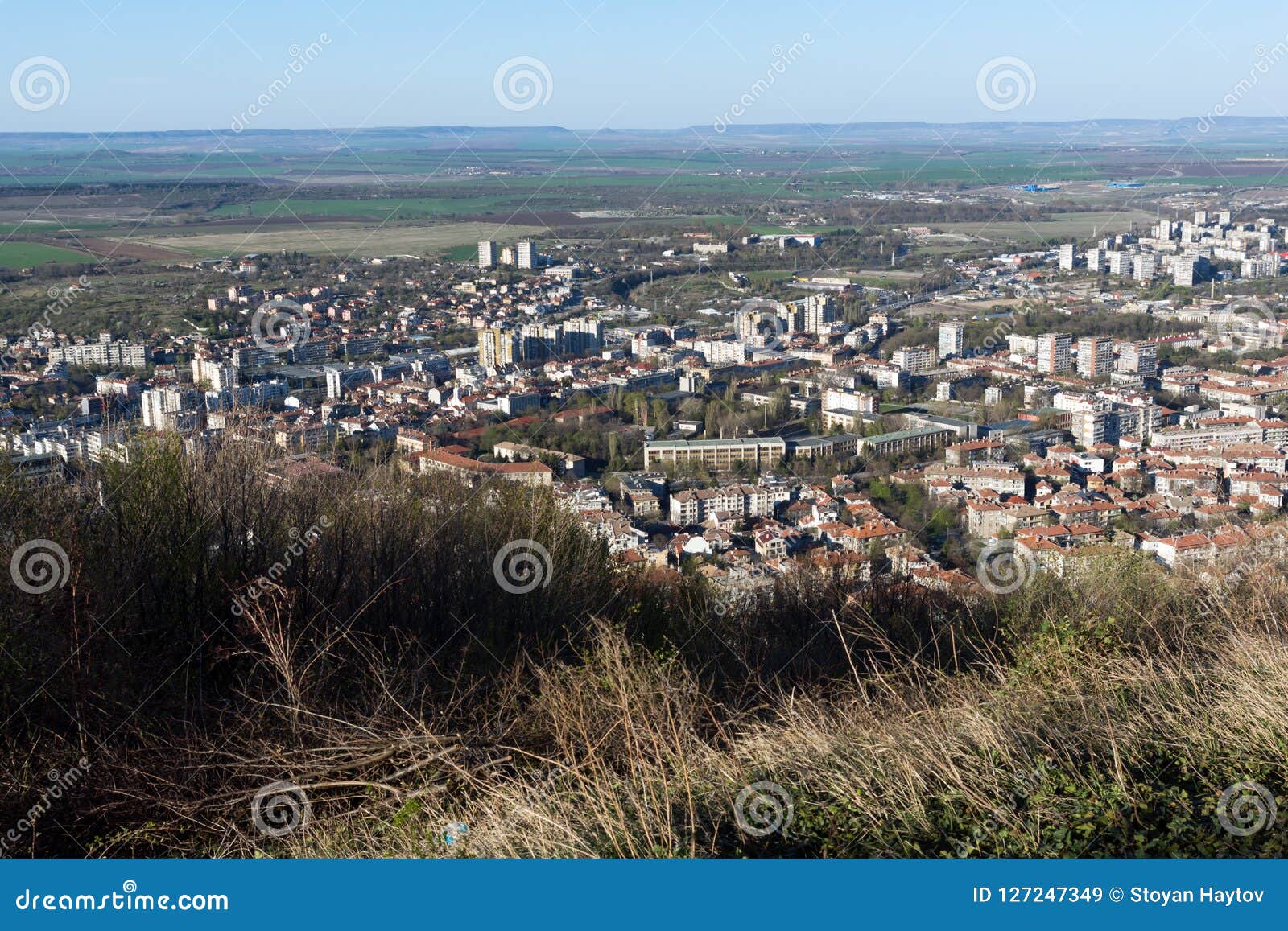 Panoramic View of City of Shumen, Bulgaria Stock Image - Image of ...