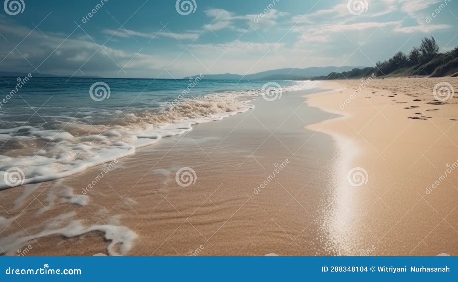 Panoramic View, Closeup Sea Sand Beach. Panoramic Beach Landscape Stock ...