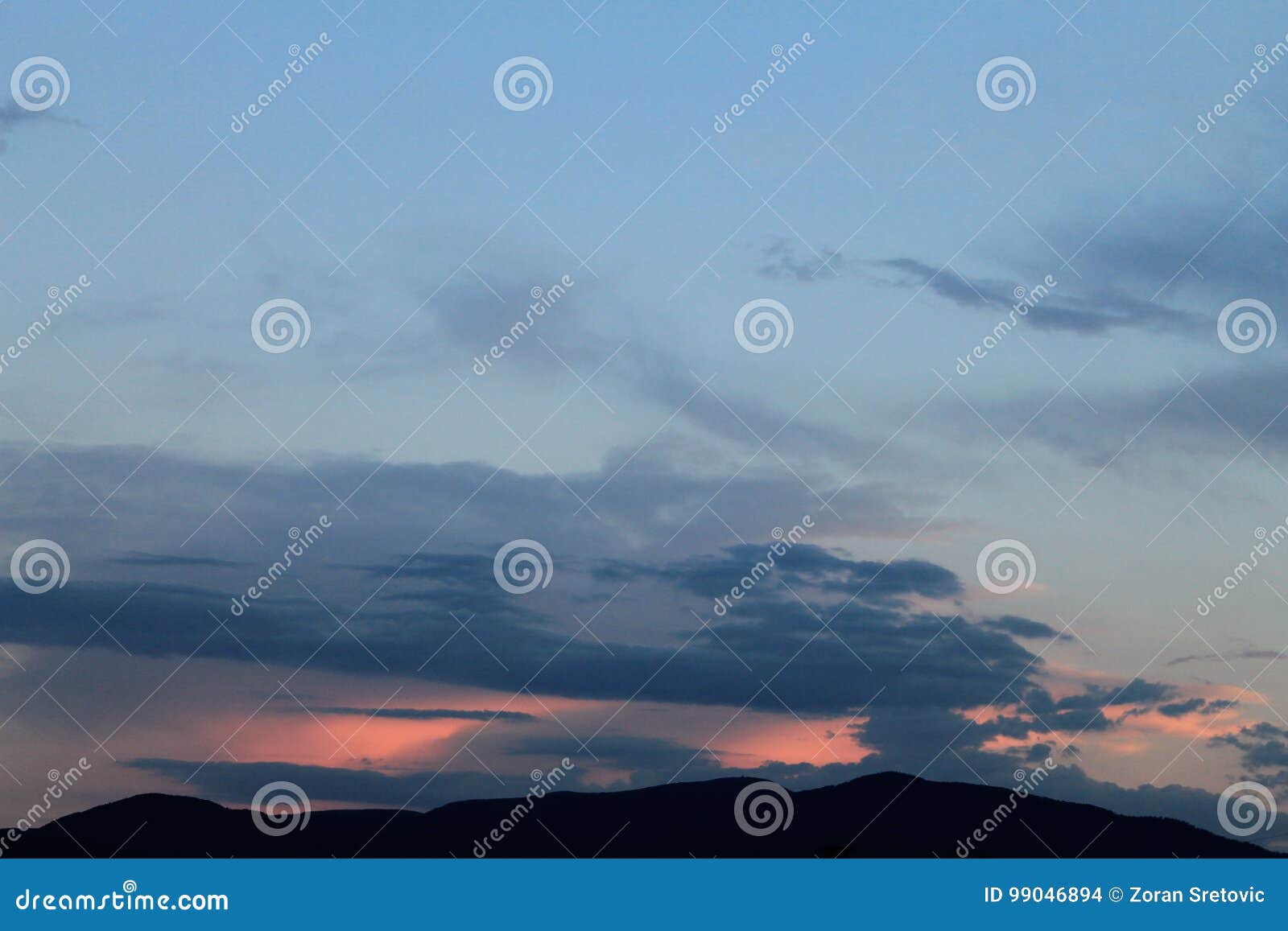 Panoramic View of Cloud Sky Stock Photo - Image of cloud, sunset: 99046894