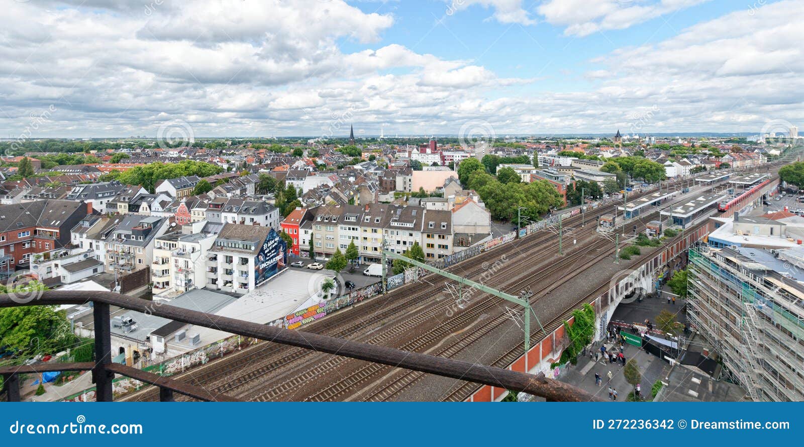 Panoramic View of Cologne Ehrenfeld Stock Photo - Image of historical ...