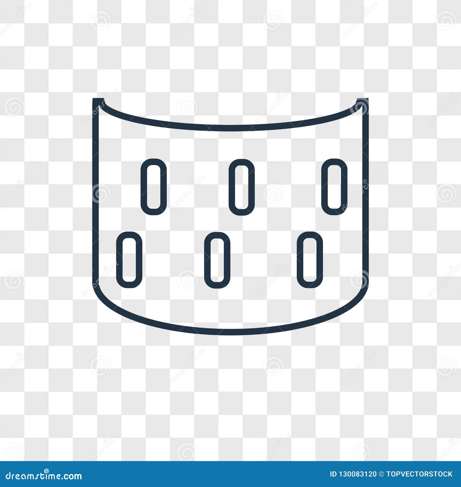 Panoramic View Concept Vector Linear Icon Isolated on Transparent ...