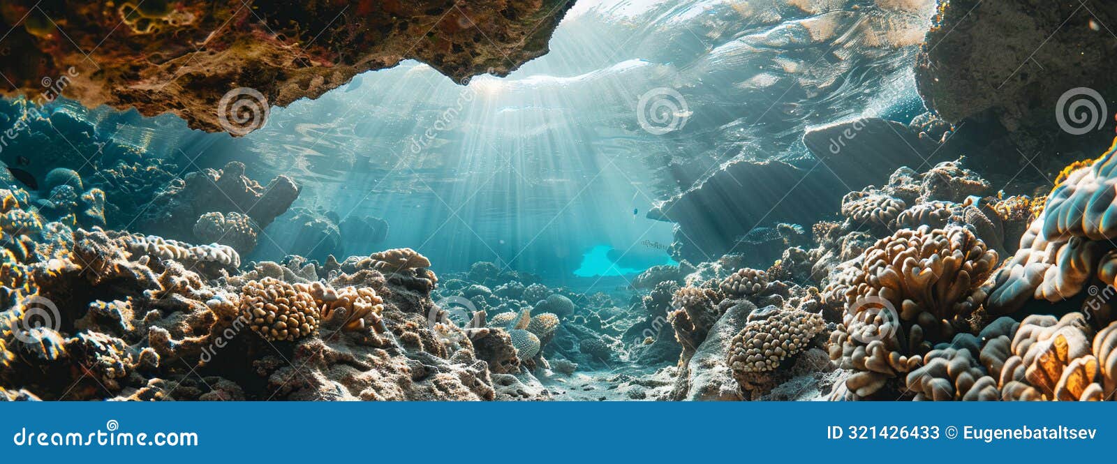 Shallow Underwater Reefscape. Stock Image | CartoonDealer.com #16093339