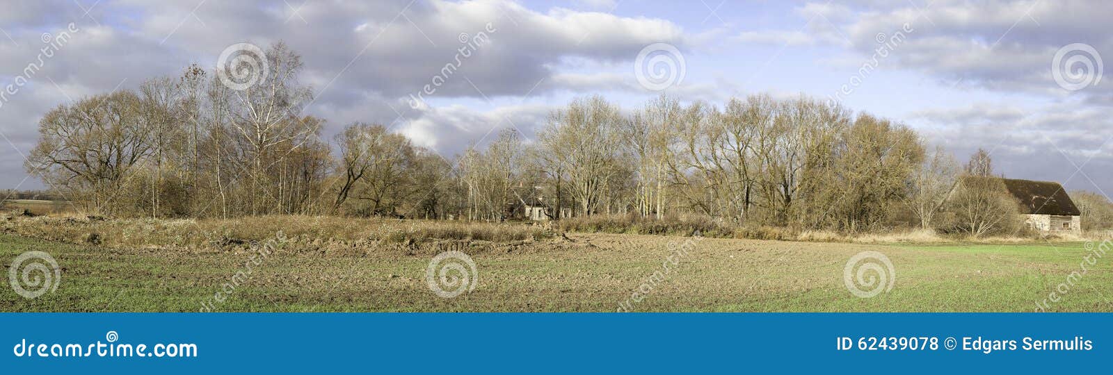 Panoramic View of the Countryside Farm Stock Photo - Image of ...