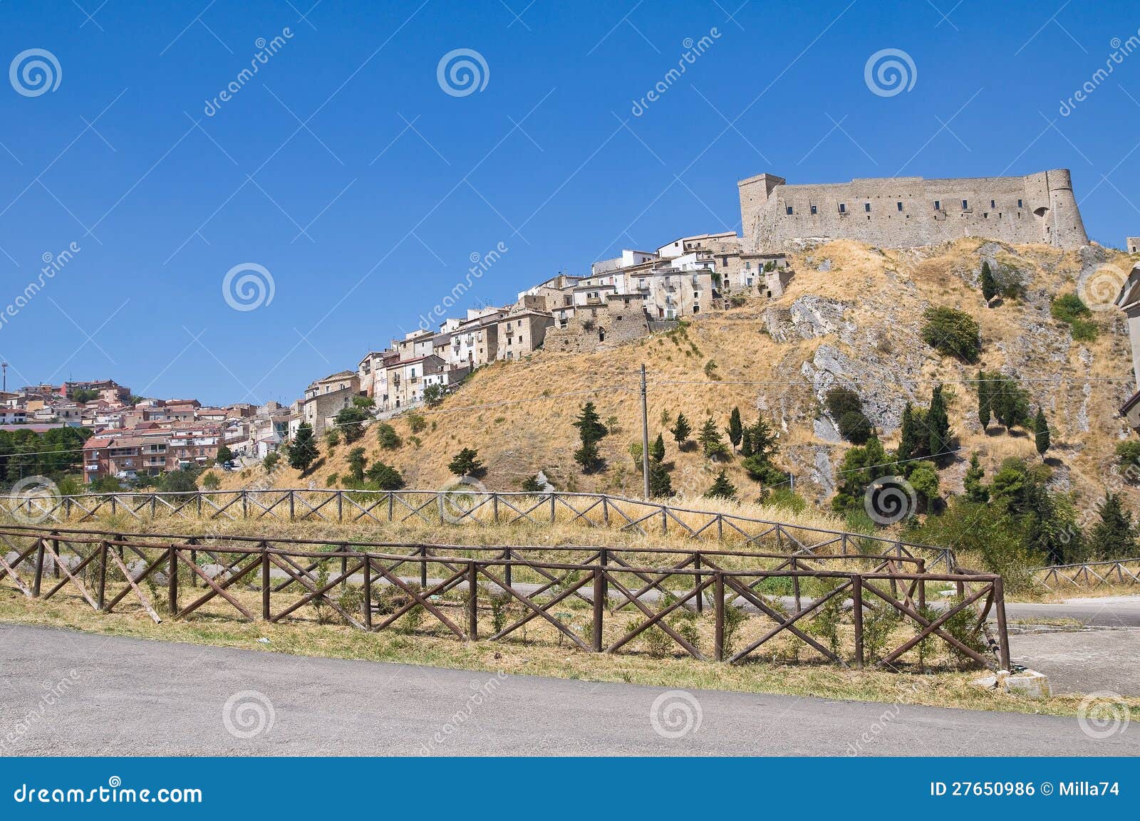Panoramic View of Deliceto. Puglia. Italy. Stock Photo - Image of ...