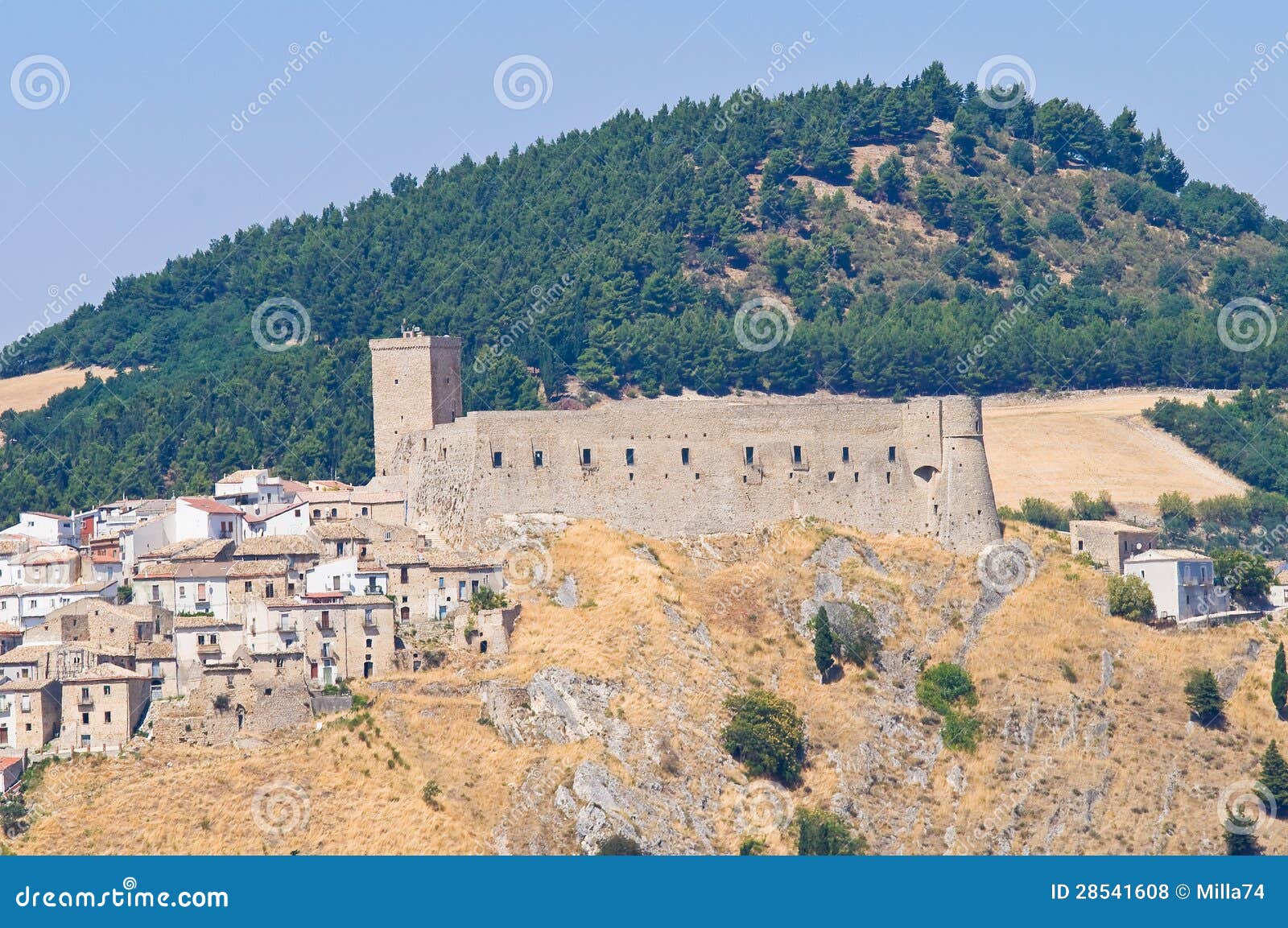 Panoramic View of Deliceto. Puglia. Italy. Stock Photo - Image of ...