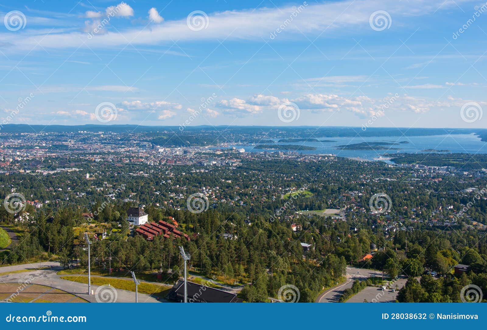 Panoramic View on Downtown Oslo Norway Stock Photo - Image of cityscape ...