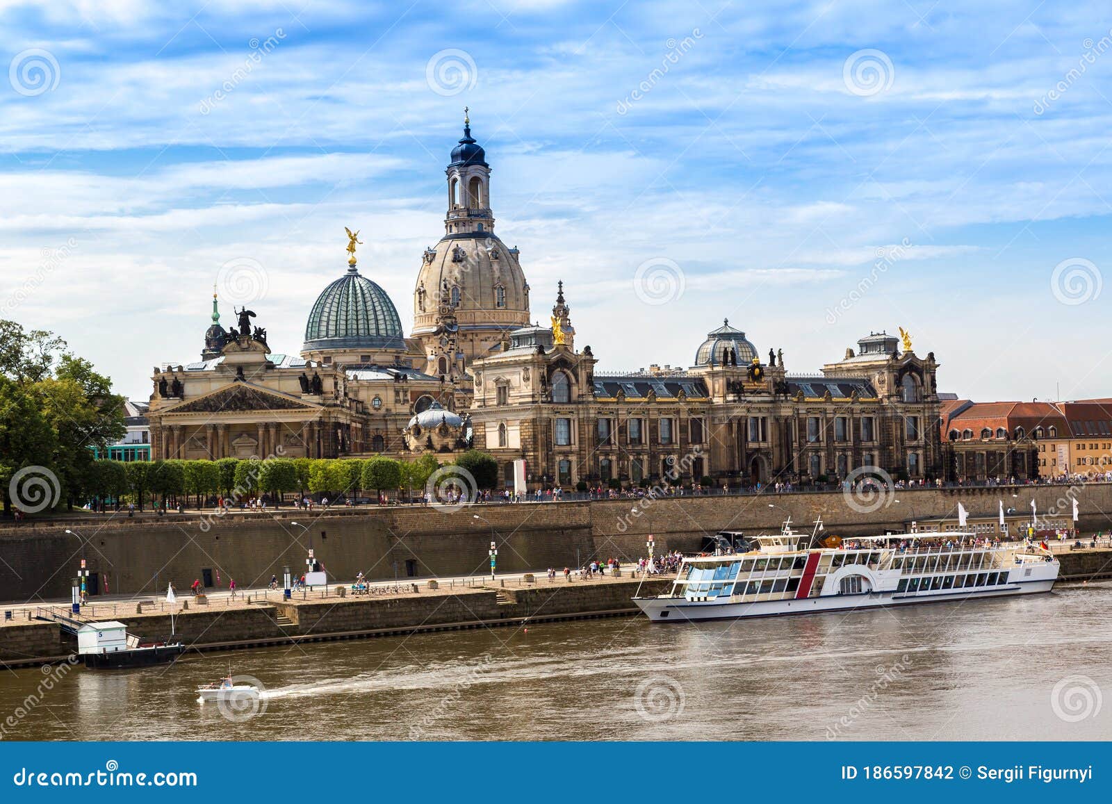 Panoramic view of Dresden stock photo. Image of europe - 186597842