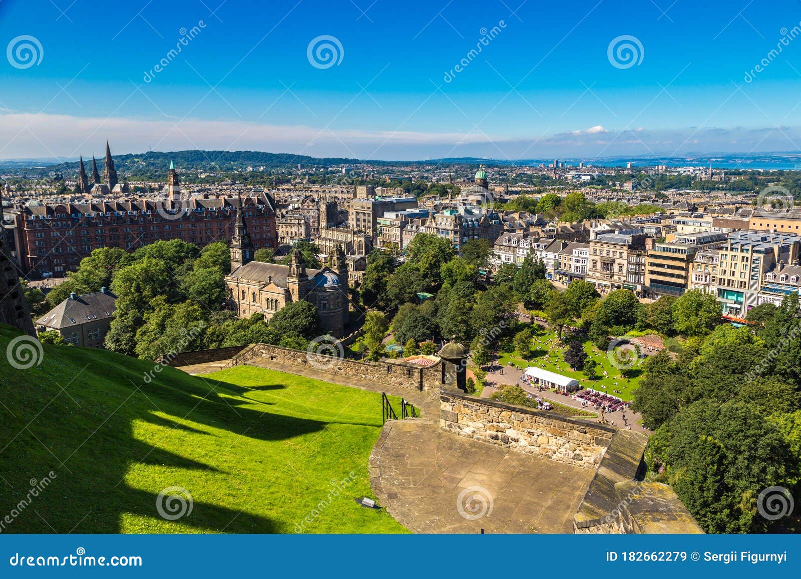 Panoramic View of Edinburgh, Scotland Editorial Stock Image - Image of ...