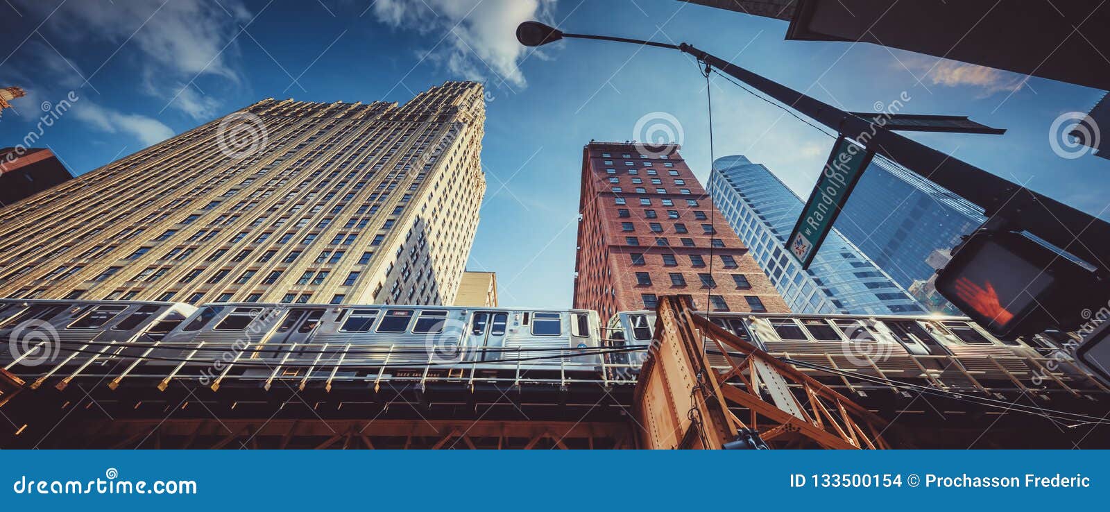 Panoramic View of Elevated Railway Train Editorial Stock Image - Image ...