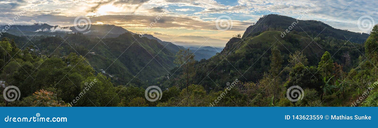 Panoramic view on Ella Gap stock image. Image of ella - 143623559